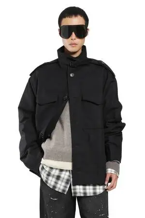 Acne Studios Cotton Nylon Field Jacket - Black