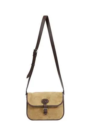 Valentino Garavani Antibes Suede Shoulder Bag - Beige