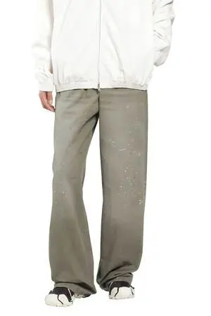 Acne Studios Washed Cotton Drawstring Trousers - Grey