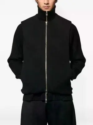 OMAR AFRIDI Umar Wool Gilet - Black