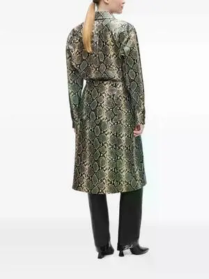 Karl Lagerfeld Faux Python Midi Skirt