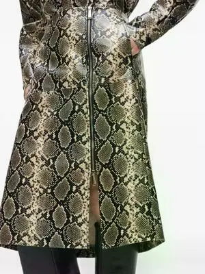 Karl Lagerfeld Faux Python Midi Skirt