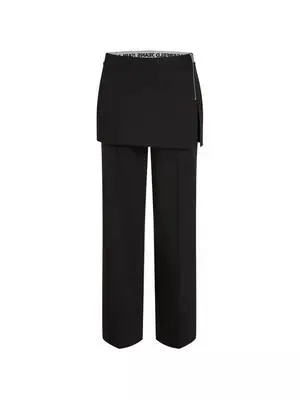Karl Lagerfeld Embellished Straight Trousers - Black