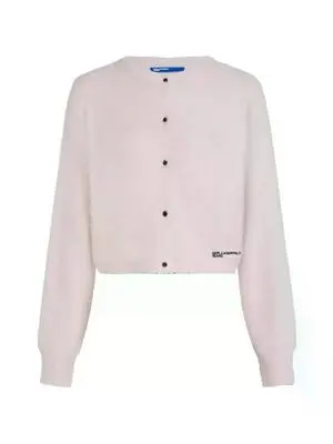 Karl Lagerfeld Logo-detail Cardigan - Purple