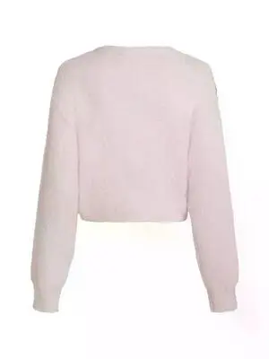 Karl Lagerfeld Cardigan With Logo Detail - Purple