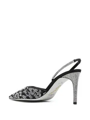 Rene Caovilla 80mm Allura Crystal-embellished Pumps