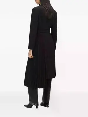 Karl Lagerfeld Asymmetric Pleated Tailored Dress