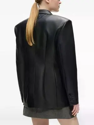 Karl Lagerfeld Faux-leather Blazer