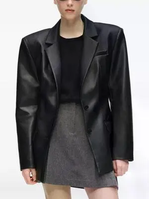 Karl Lagerfeld Faux-leather Blazer