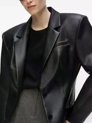 Karl Lagerfeld Faux-leather Blazer