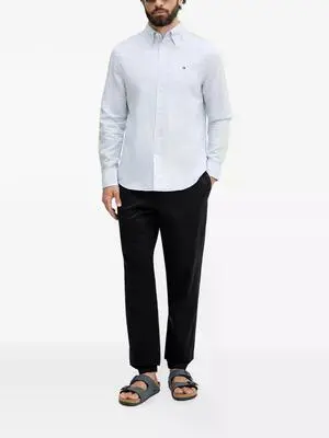 Armani Exchange Monogram Pattern Elasticated Cuff Trousers