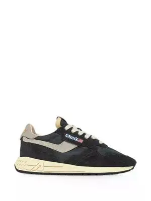 AUTRY Reelwind Low Sneakers In Nylon And Suede - Black