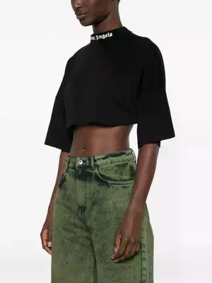 Palm Angels Cropped Logo T-shirt