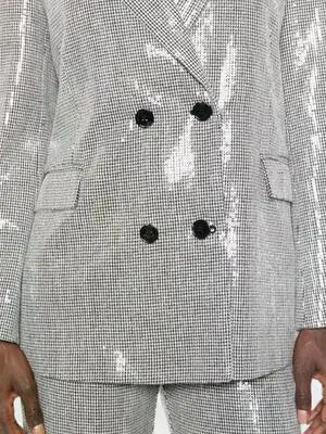 ERMANNO FIRENZE Sequin-embellished Double-breasted Blazer