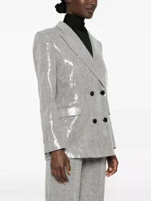 ERMANNO FIRENZE Ermanno Scervino Firenze Sequin Blazer - Grey