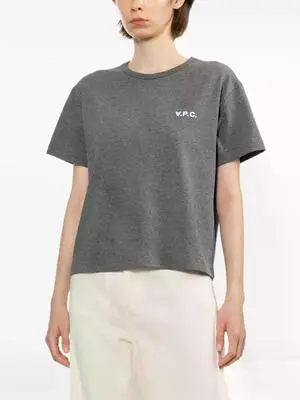 A.p.c. Logo-print T-shirt - Grey