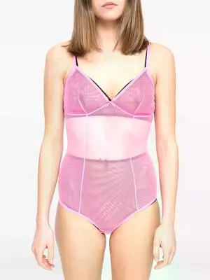 LAURA URBINATI Mesh-panelled Bodysuit