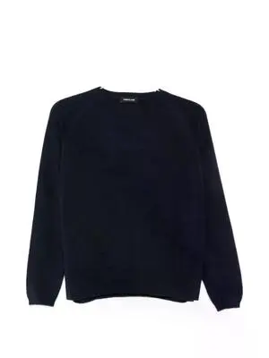 ANNE CLAIRE Raglan-sleeve Wool Sweater - Blue