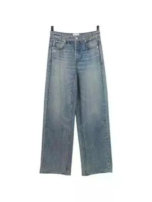 Rag & Bone Faded Wide-leg Trousers - Blue