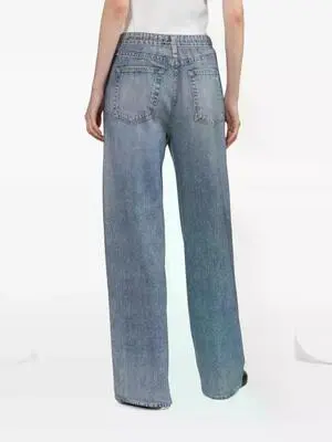 Rag & Bone Faded Wide-leg Trousers