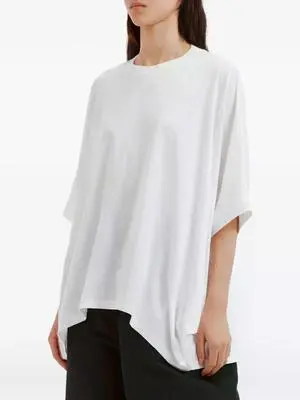 ENFOLD Asymmetric Hem Short Sleeve T-shirt