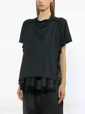Comme Des Garçons Cutout Pleated T-shirt