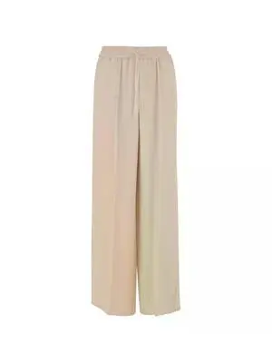 Valentino Garavani Drawstring Wide-leg Trousers - Neutrals
