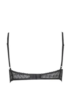 LAURA URBINATI Geometric-lace Bra - Black