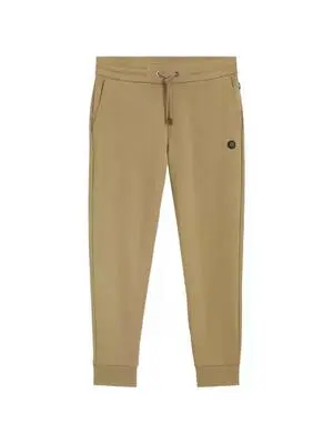 BOSS Cotton-blend Track Pants With Double B Monogram Badge - Neutrals