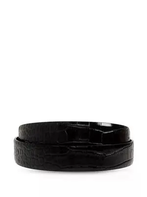 TOM FORD Croc-effect Leather Belt
