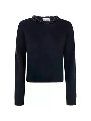 SEMICOUTURE Denny Bead-embellished Sweater - Black