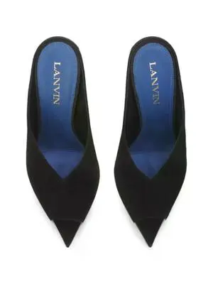 LANVIN Midnight Step Mules In Suede