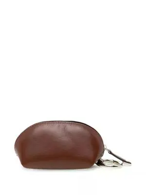 Toga Embellished Leather Coin Purse - Brown