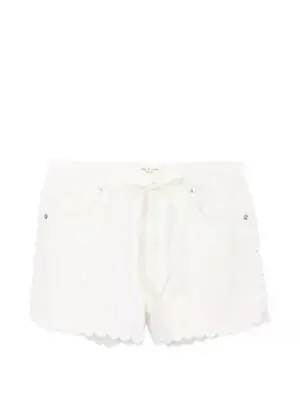 Rag & Bone Nolan Shorts With Scalloped Hem - White