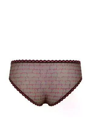 LAURA URBINATI Geometric-print Scallop-edge Briefs