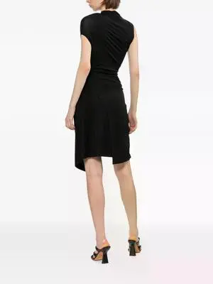 Helmut Lang Draped Asymmetric Dress
