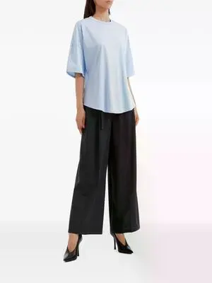 ENFOLD Peplum Curved-hem T-shirt