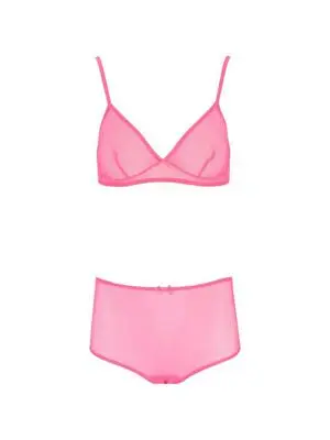 LAURA URBINATI Bow-detail Mesh Bra