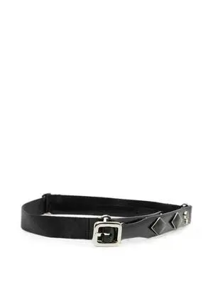 Toga Stud-embellished Buckle-fastening Belt - Black
