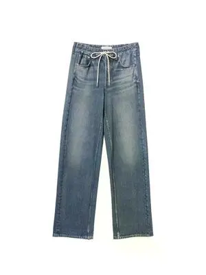 Rag & Bone Miramar Terry Drwcrd Wide-leg Track Pants - Blue