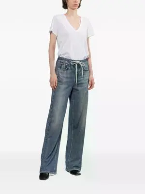 Rag & Bone Miramar Terry Drwcrd Wide-leg Track Pants