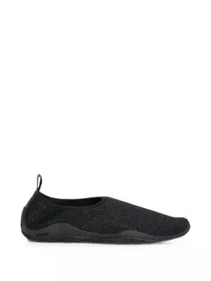 JIL SANDER Glitter-effect Pull-tab Sneakers - Black