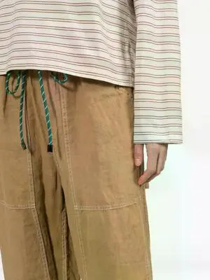 Rag & Bone Drawstring Contrast-stitch Trousers