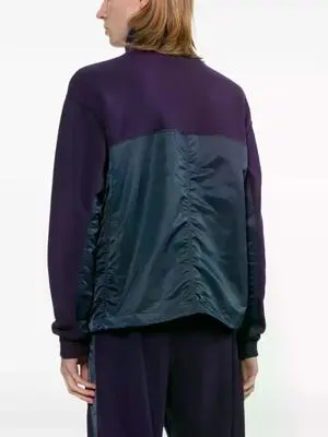Toga Panelled Quarter-zip Sweater