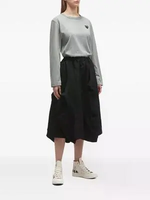 Play Comme Des Garcon Heart-print T-shirt - Grey