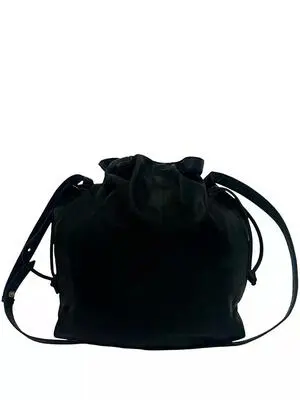 Loewe 2010-2026 Nappa Anagram Drawstring Crossbody Bag - Black