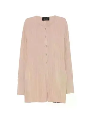 MARCCAIN Button Ribbed Cardigan - Neutrals