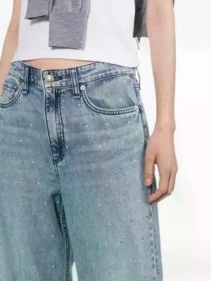 Rag & Bone Logan Crystal-embellished Jeans