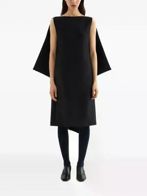 JIL SANDER Open-back A-line Dress - Black