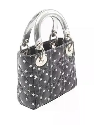 Dior Micro Lambskin Cannage Stars Lady Handbag